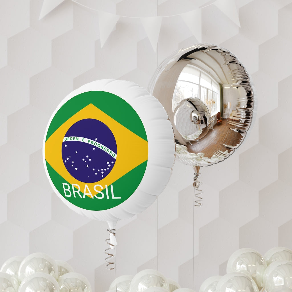 Balão BRASIL .: Mylar Helium Balloon – Live the Life .SHOP